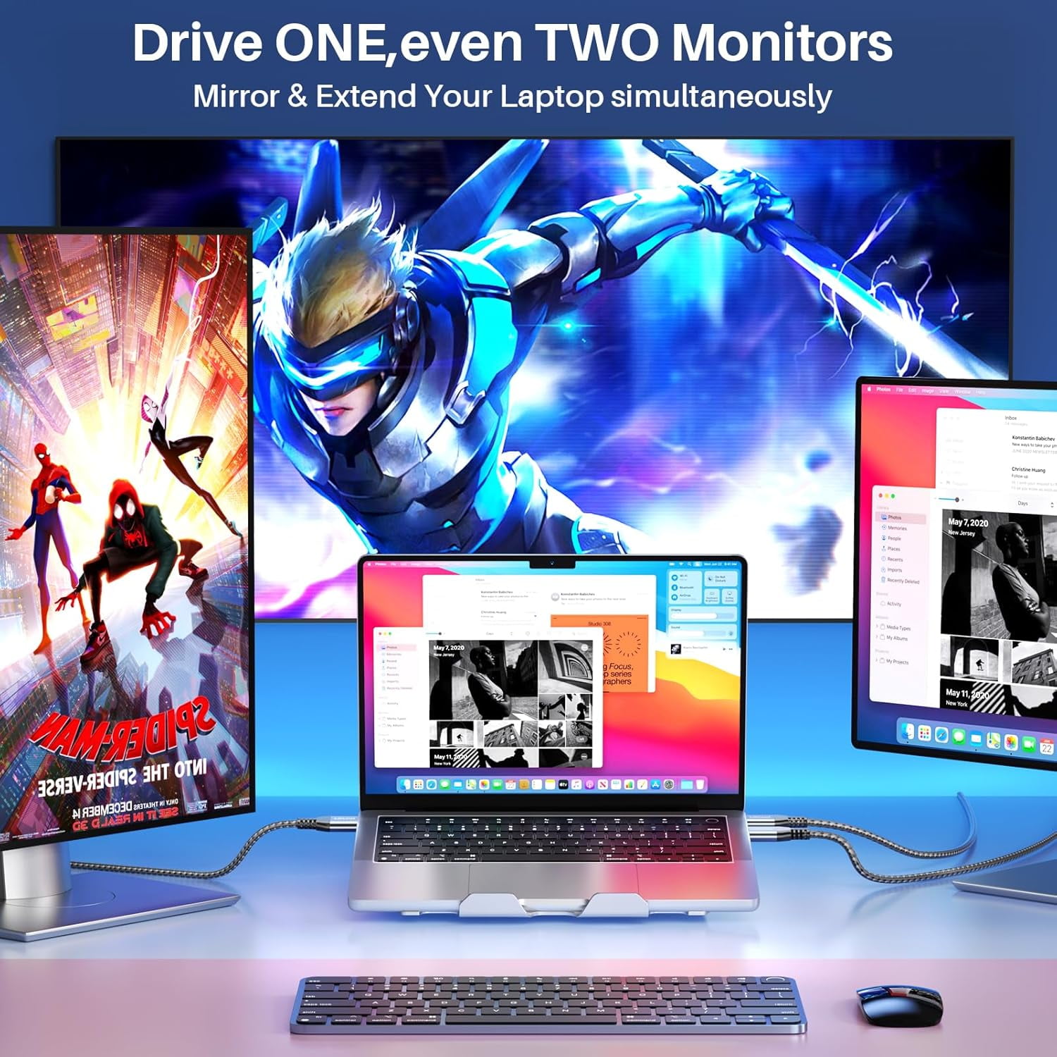 RRDWQ-DisplayPort to Mini HDMI Cable 5FT,UHD 3840P/4K@60Hz DP to Mini ...