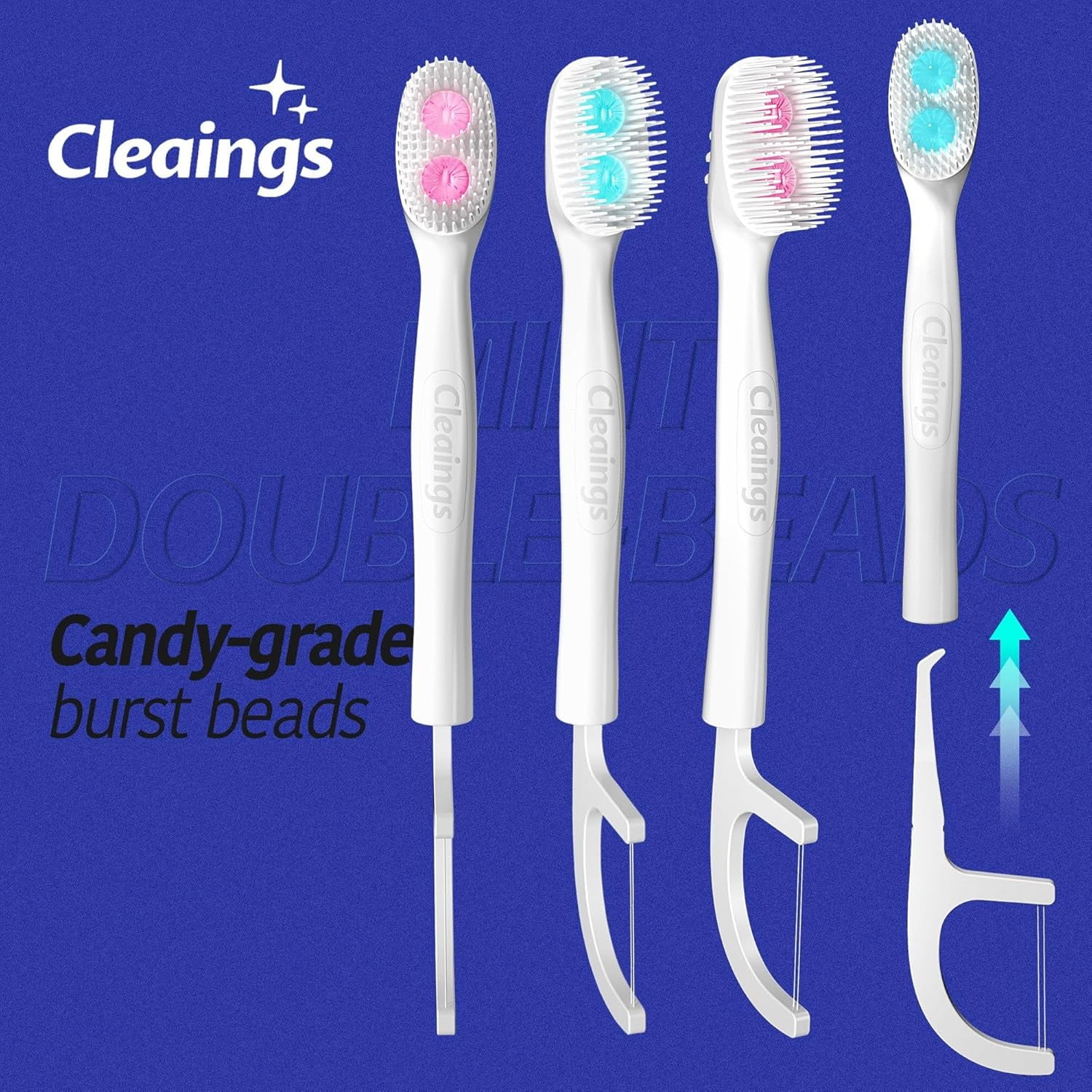 RRDWQ-Disposable Toothbrushes with Double Cleaning Beads Toothpaste and ...
