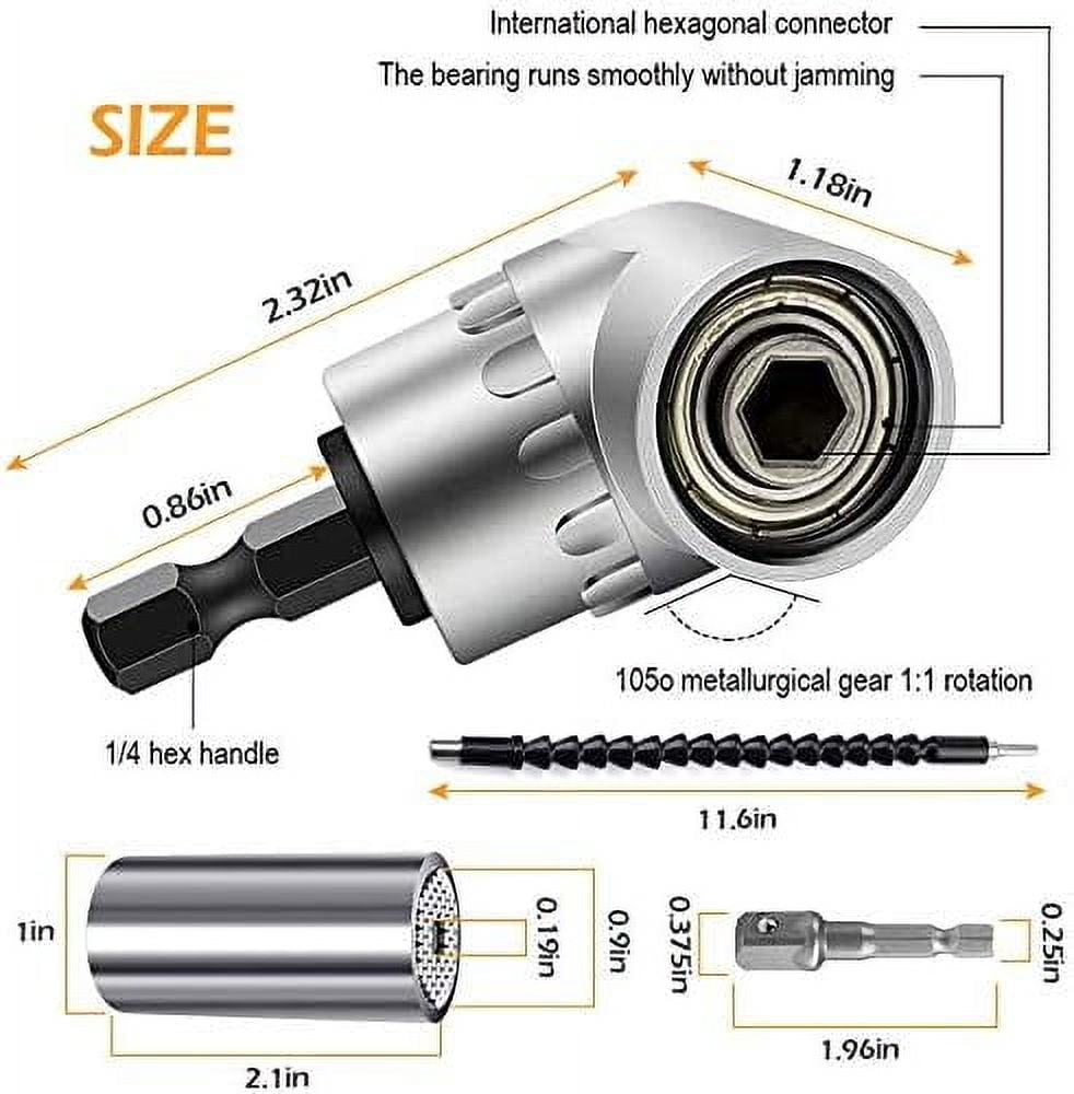RRDWQ-Flexible Drill Bit Extension and Universal Socket Wrench Tool Set ...
