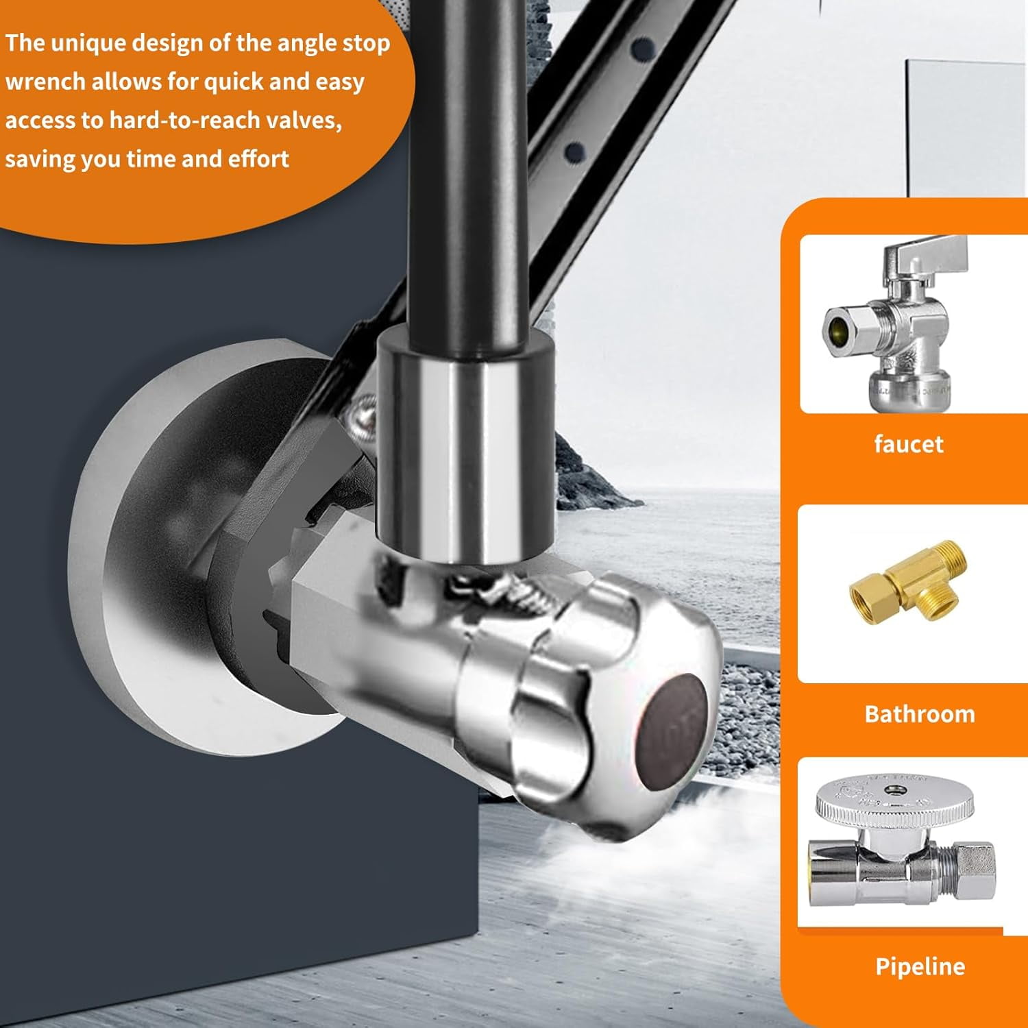 RRDWQ-Professional Plumbing Tools - Angle Stop Wrench Set for Plumbers ...