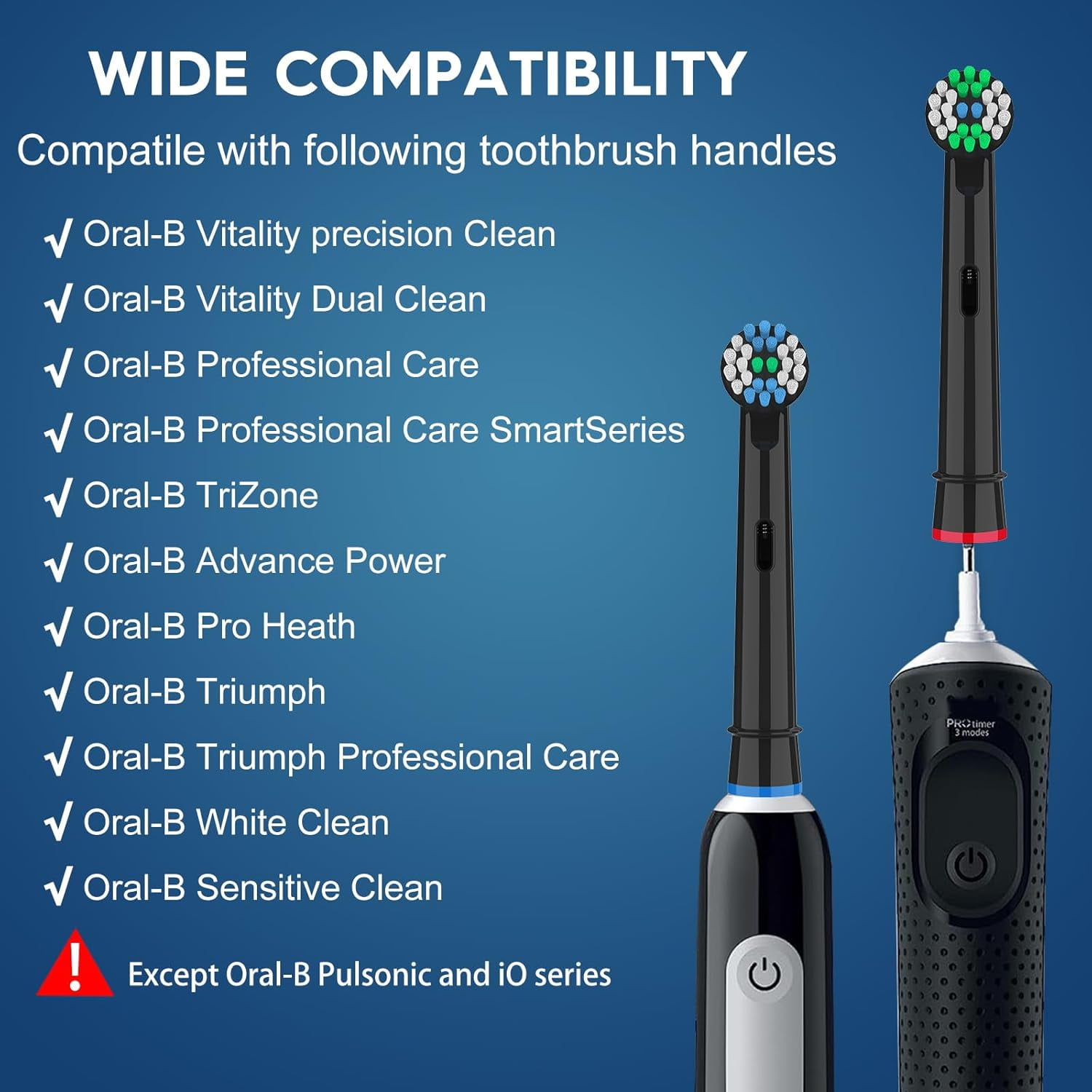 20 Pack Replacement Brush Heads Compatible with Oral B Soft Electric ...