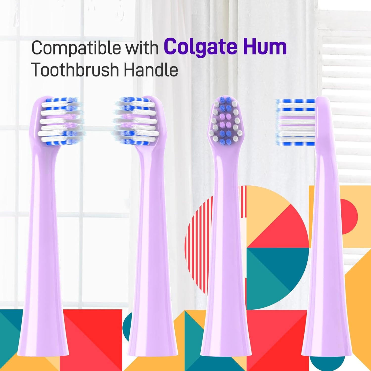 RRDWQ-Replacement Toothbrush Heads Compatible with Colgate Hum - Brush ...