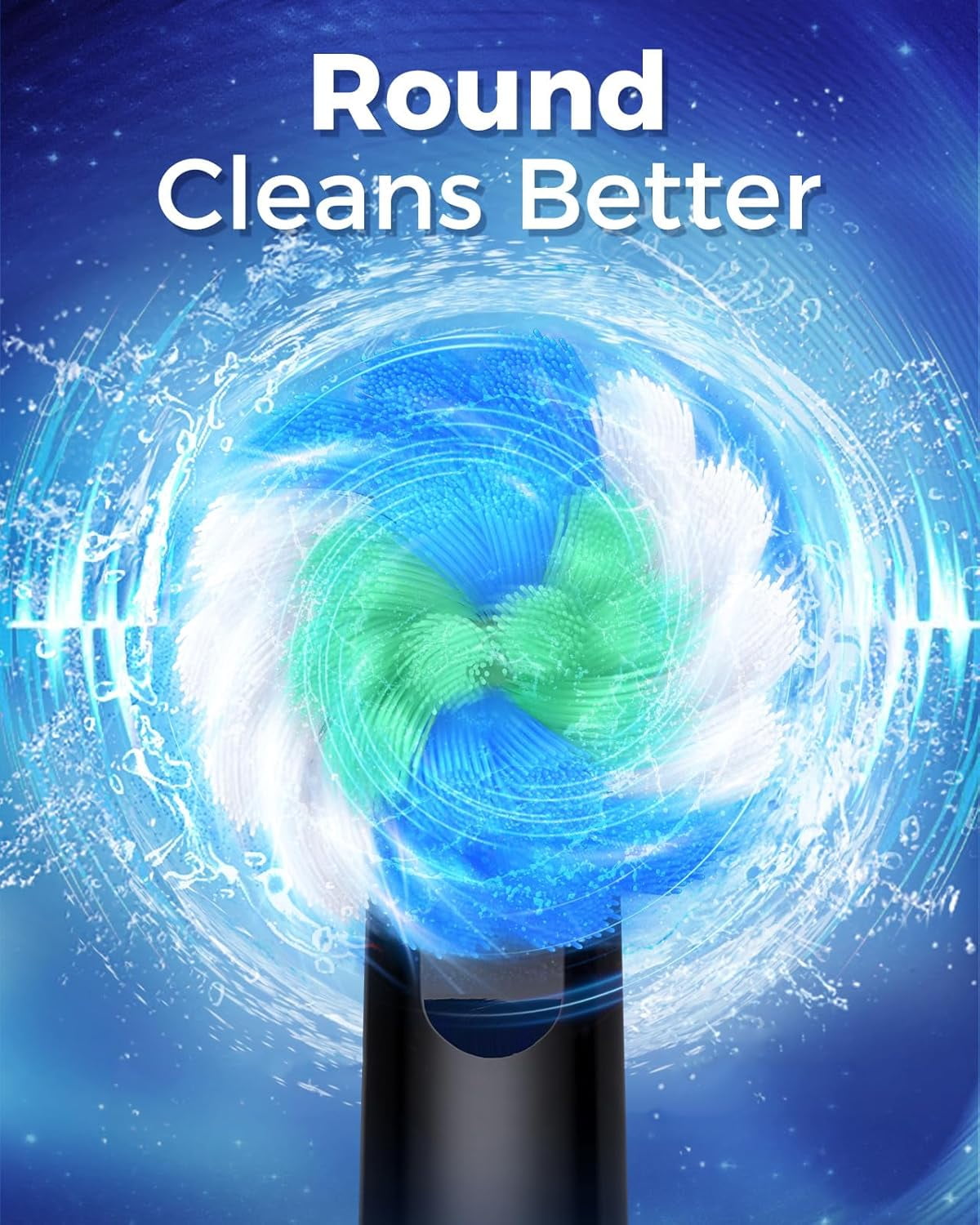 RRDWQ-Rotating Electric Toothbrush with 8 Brush Heads for Adults and ...