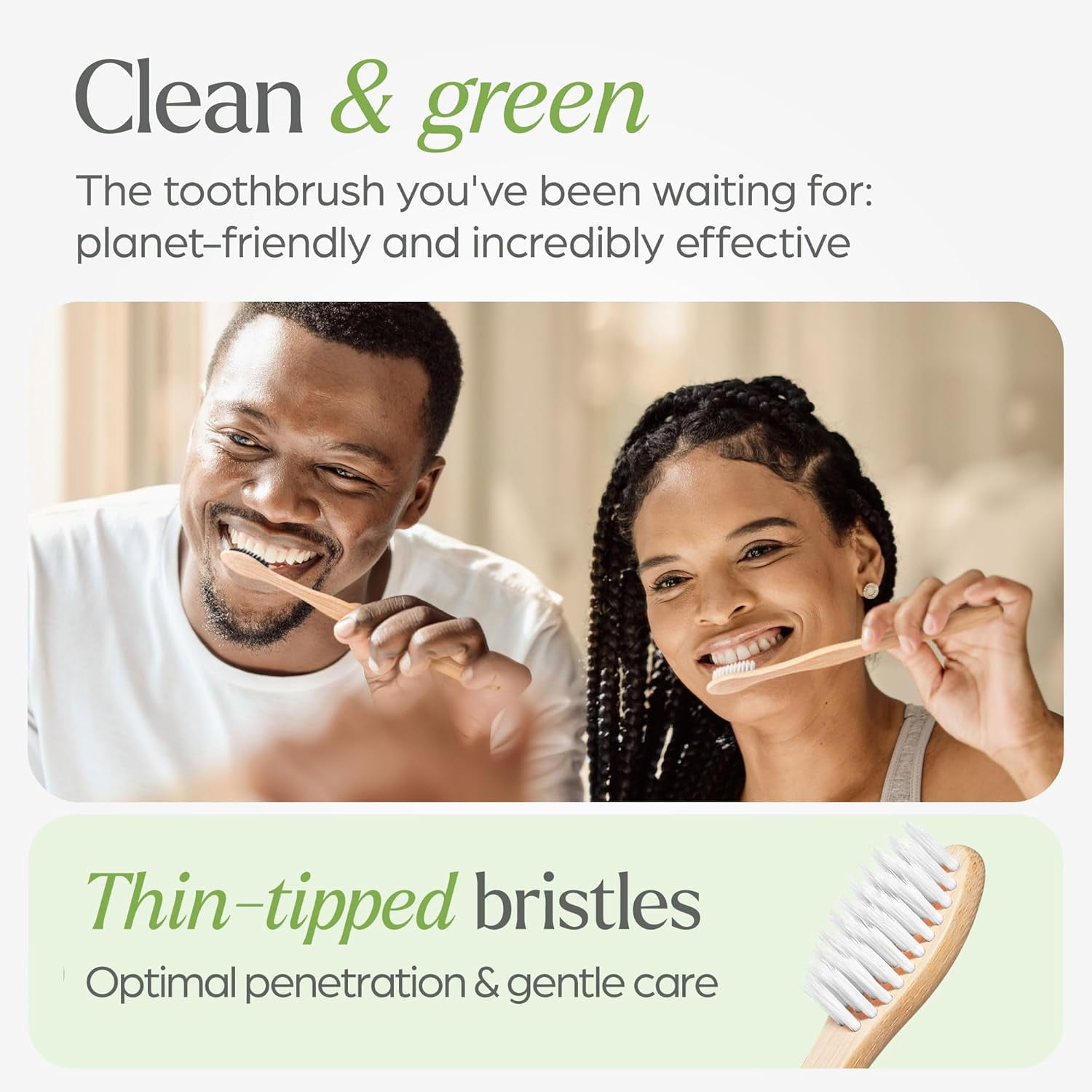 RRDWQ-Soft Flossing Bamboo Toothbrushes 10 Pack - BPA Free Soft ...