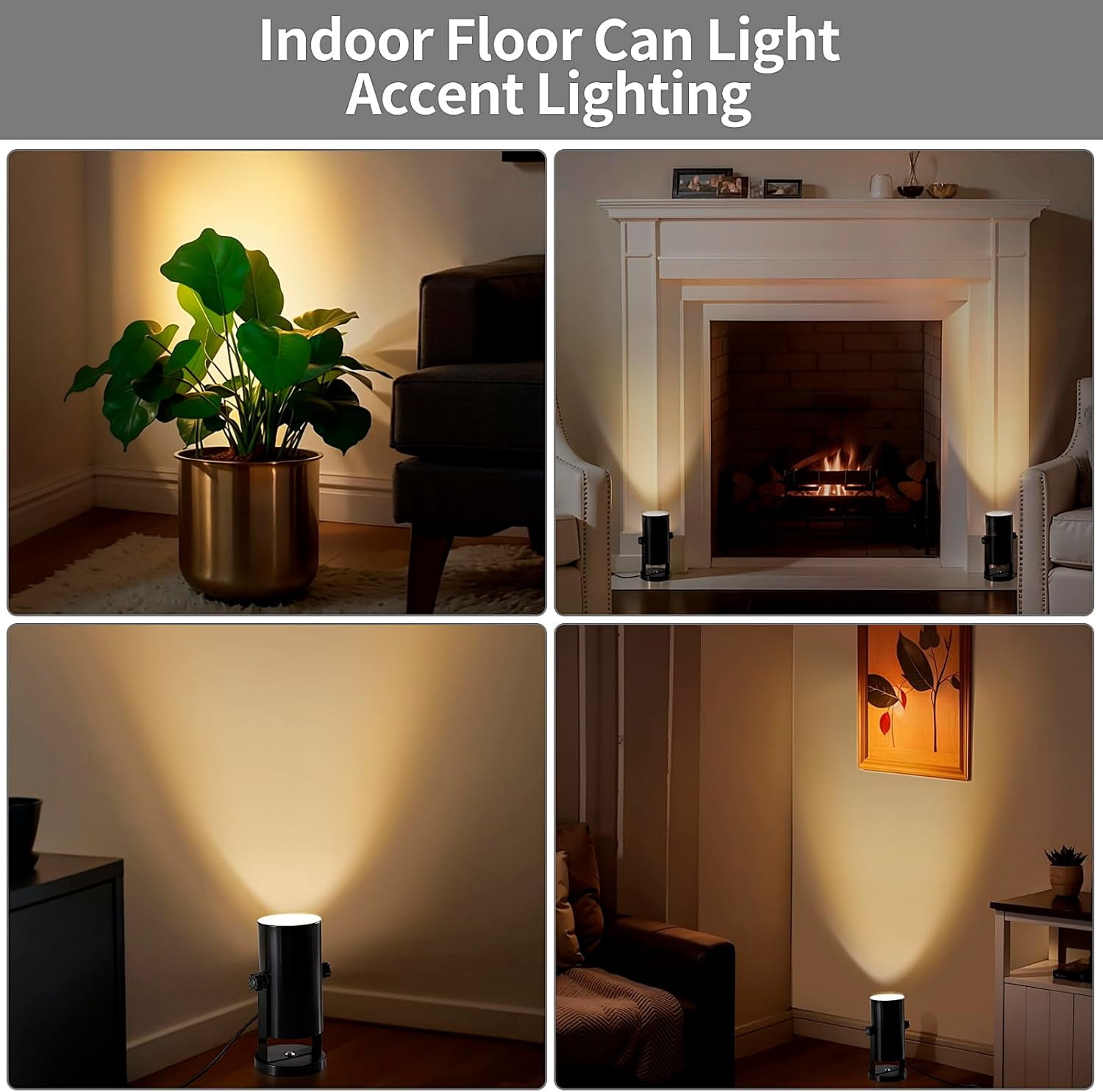 RRDWQ-Spotlights Indoor, 3000K/4000K/6000K Adjustable Uplighting Indoor ...