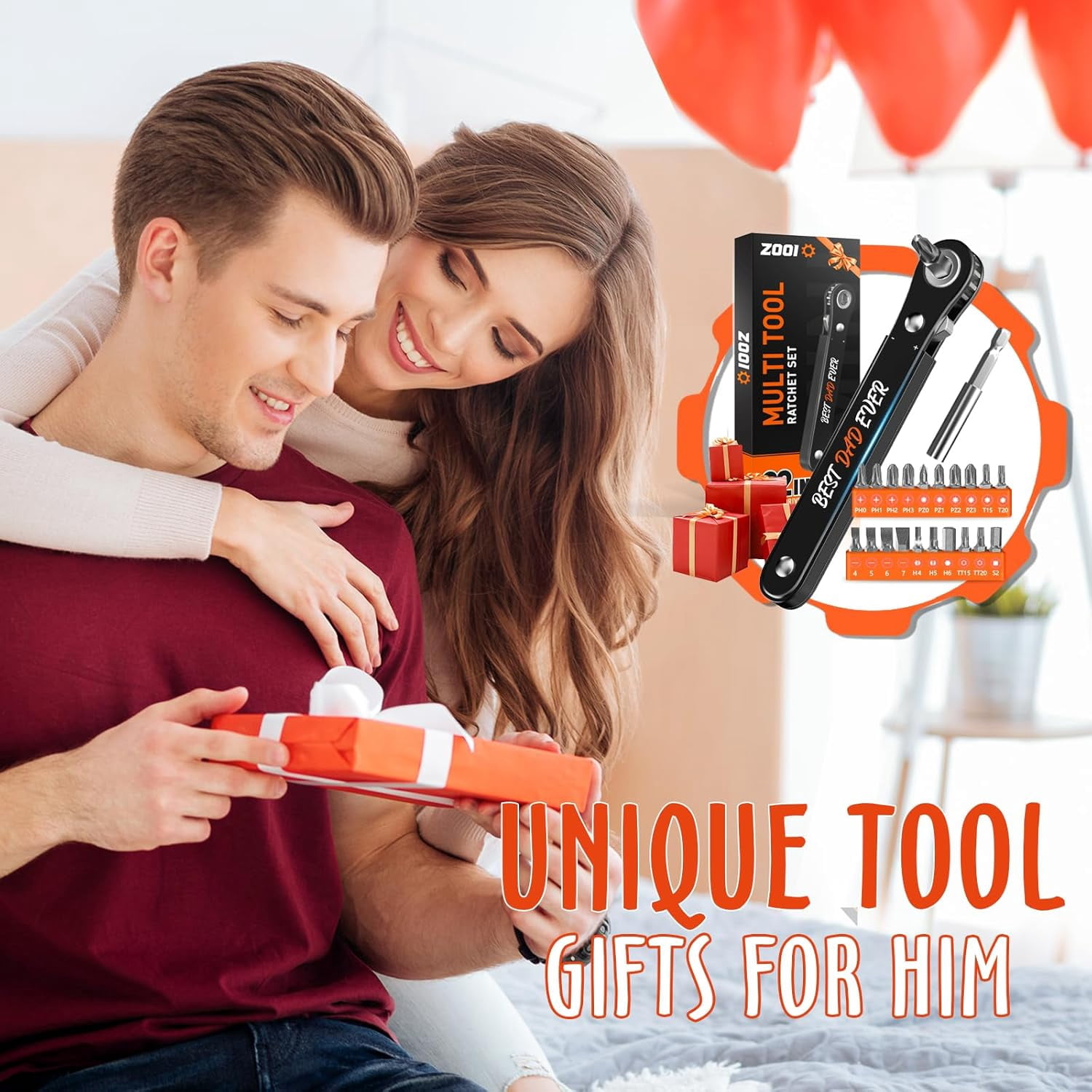 RRDWQ-Stocking Stuffers for Men Adults Ratcheting Pocket Screwdriver ...