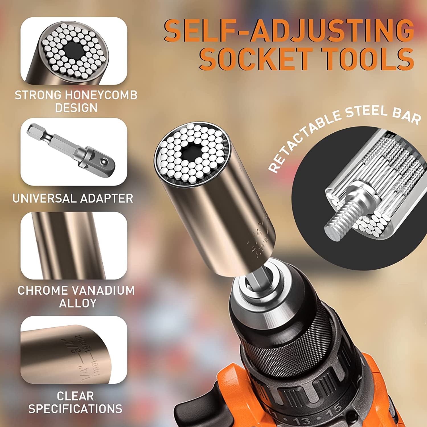 RRDWQ-Super Universal Socket Tools, Universal Socket Mens Gifts for Men ...
