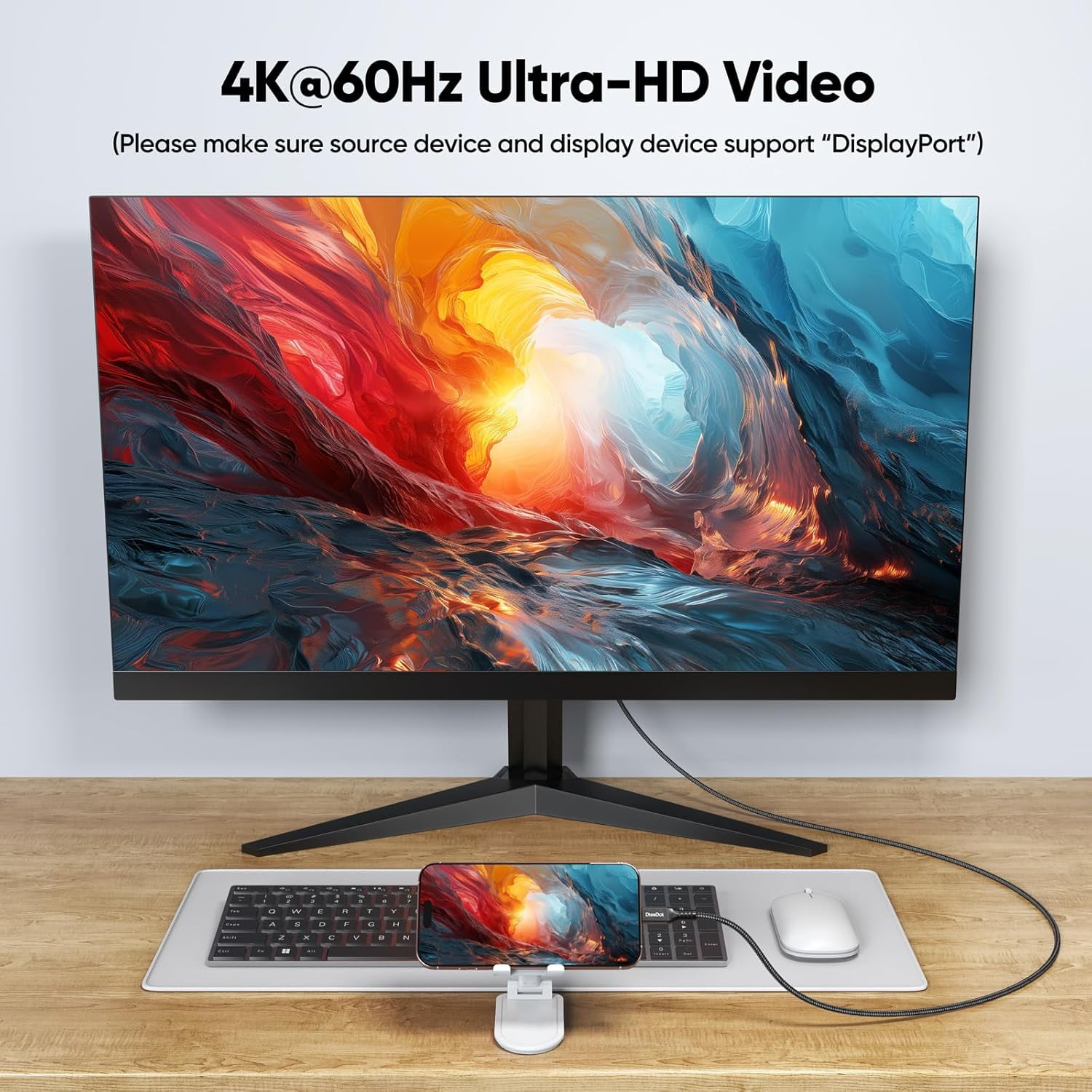 RRDWQ-USB C Monitor Video Cable 3Ft, 4K@60Hz Display/20Gbps Data ...