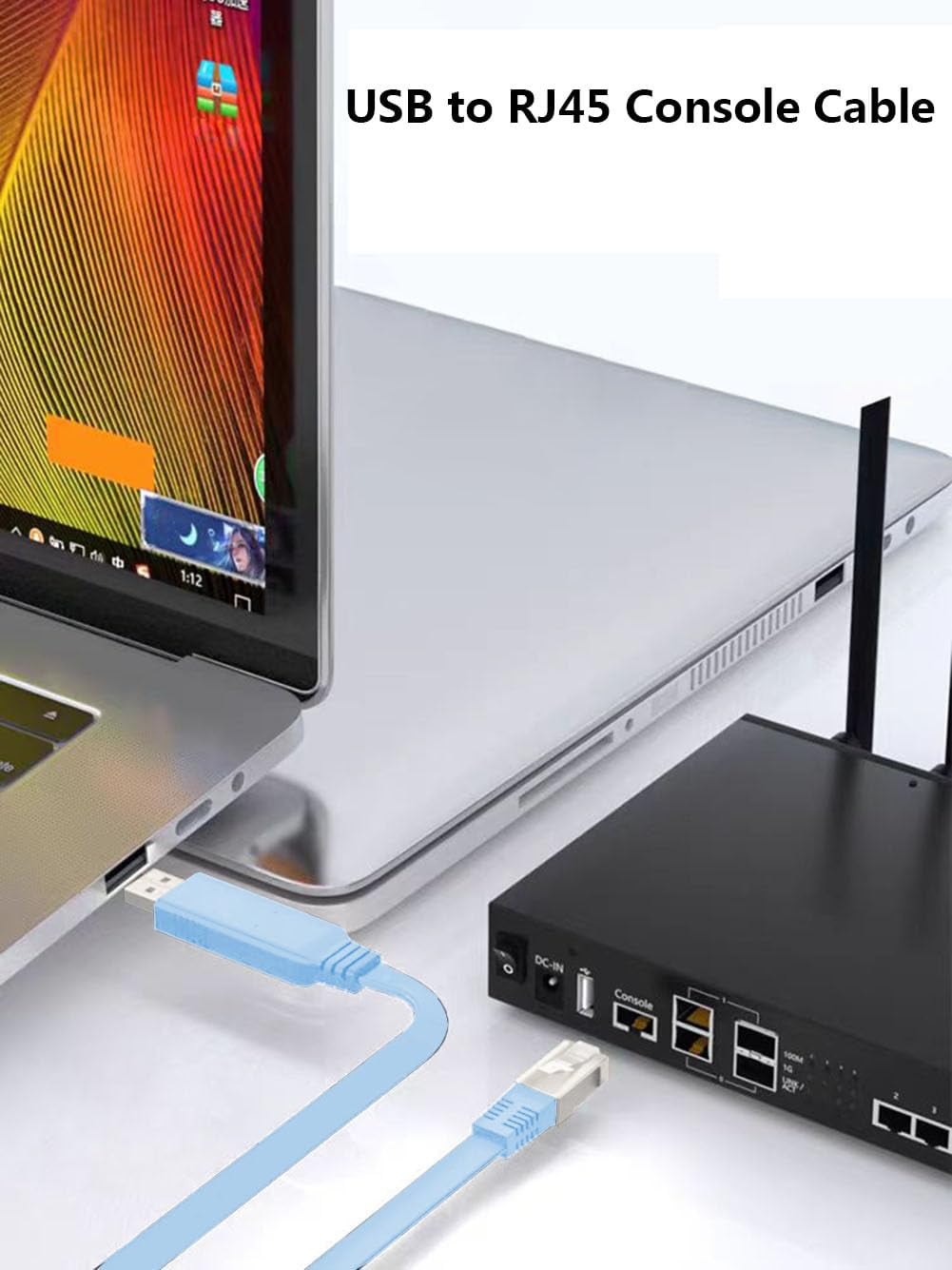 RRDWQ-USB Console Cable, 6FT USB to RJ45 Serial Adapter for Cisco ...