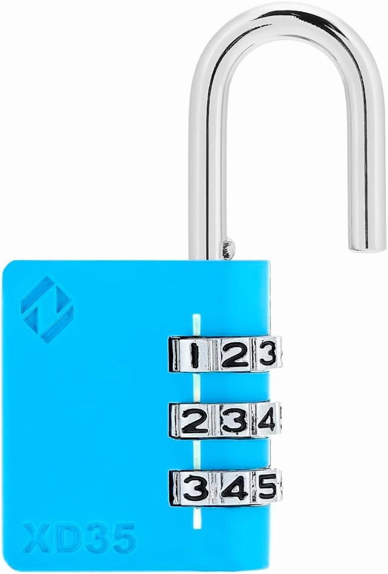 RRDWQ-XD35 Combination Lock, 3-Digit Padlock for School Gym Sports ...
