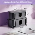 RREGER-2 Pack Cable Management Box, Stylish Black Cable Management, Pet ...