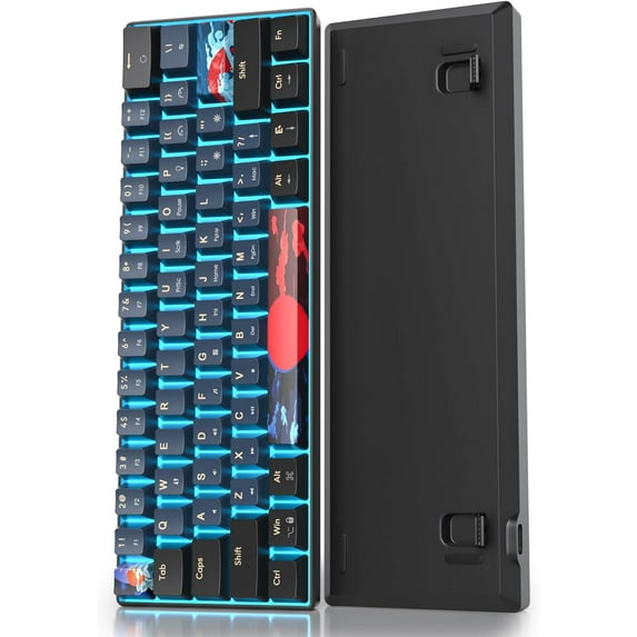 RREGER-60 Percent Gaming Keyboard 60% Mechanical Keyboard LED Backlit ...