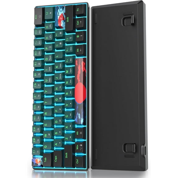 RREGER-60 Percent Gaming Keyboard 60% Mechanical Keyboard LED Backlit ...