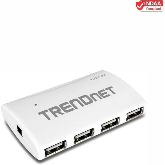 RREGER-7-Port USB 2.0 Hub, TU2-700, 7 x USB 2.0 Ports, Backwards ...