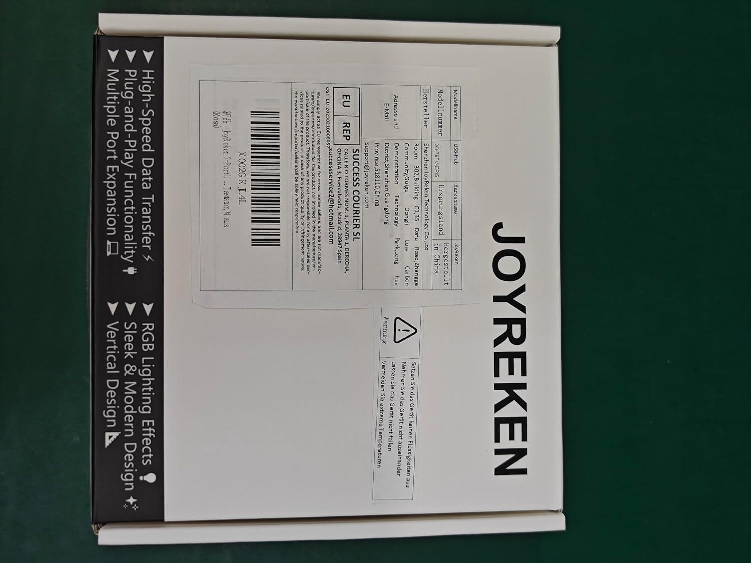 RREGER-7-Port USB 3.0 Hub, RGB USB Hub with RGB Tree Light and 2ft ...