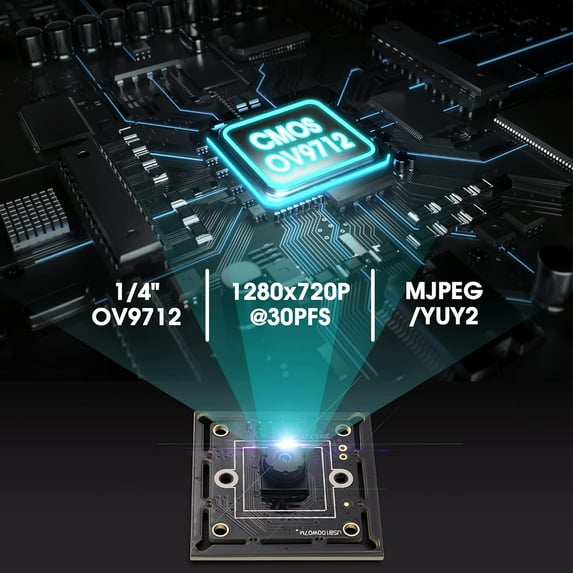 RREGER-720P USB Camera Module Super Mini 45 Degree M7 Low Distortion ...