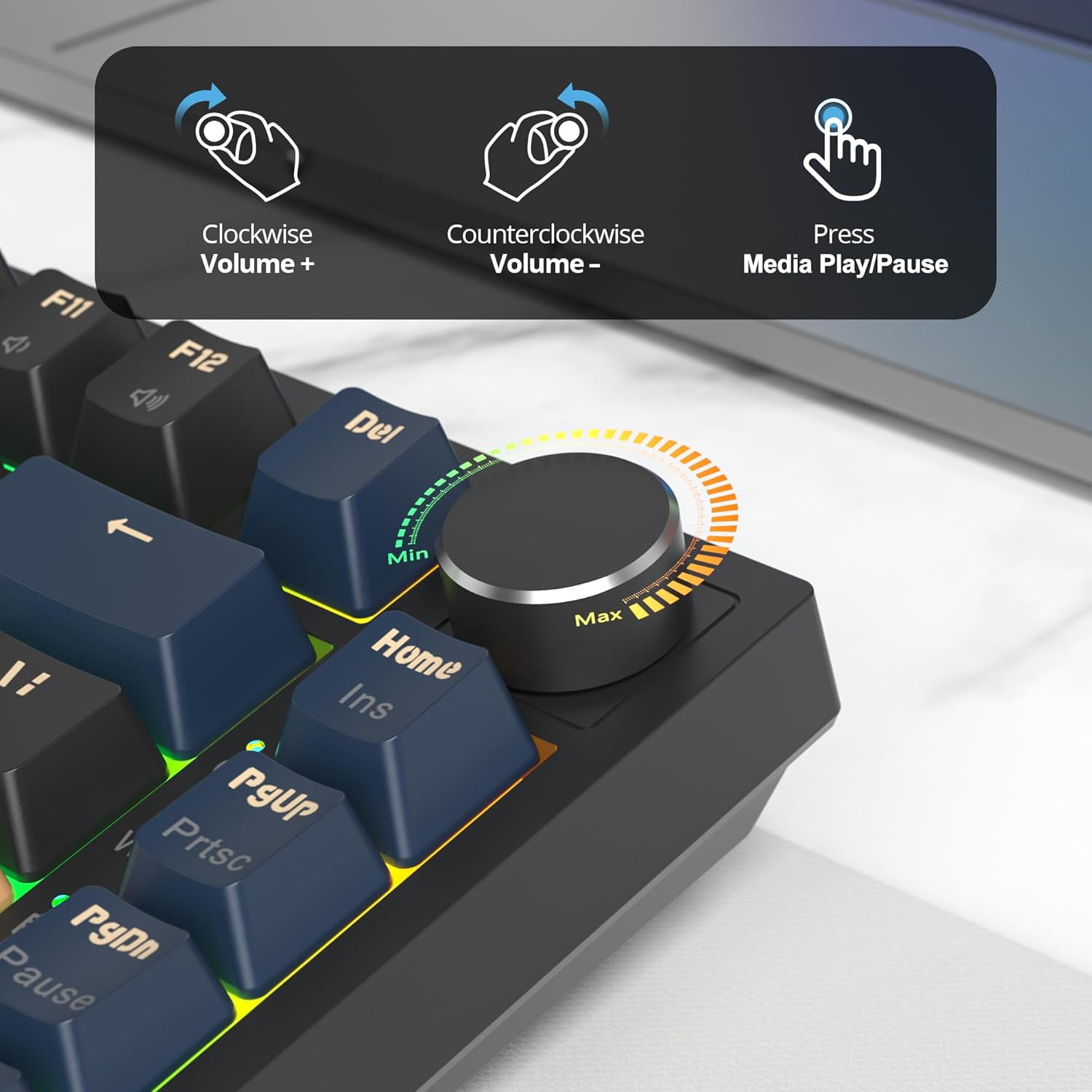 RREGER-75% Wireless Creamy Mechanical Keyboard, Hot Swappable Custom ...