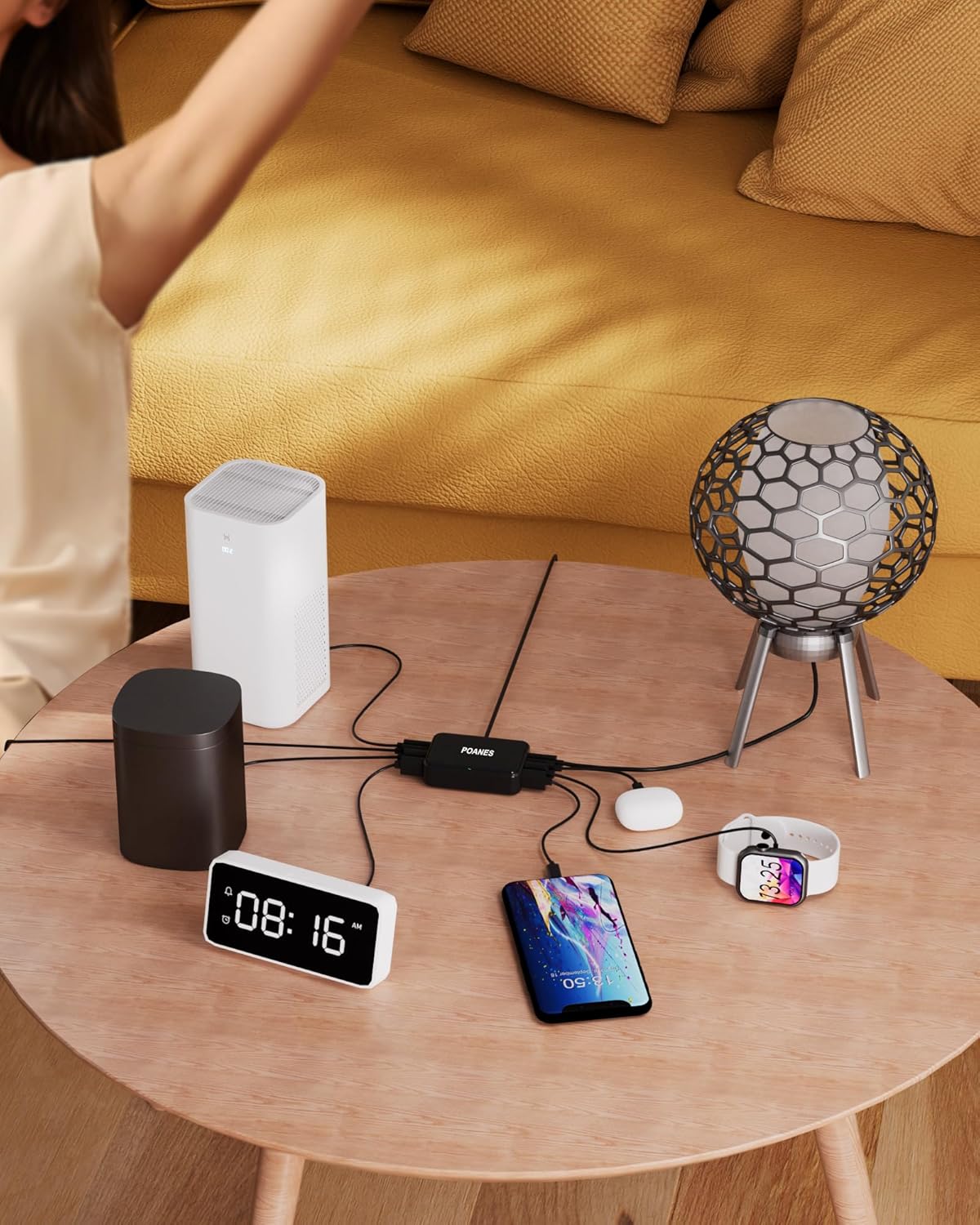 RREGER-8-Port USB Charger, Multi-Port Travel USB C Charger, Mini ...