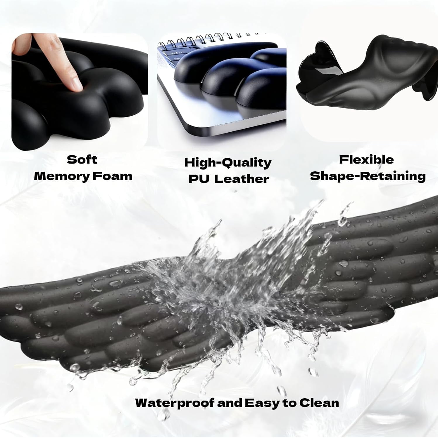 RREGER-Angel Wing Wrist Rest Ergonomic Memory Foam Wrist Rest for ...