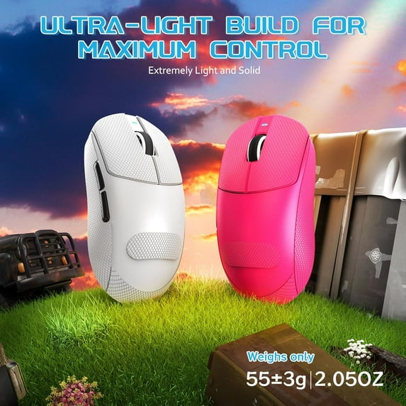 RREGER-×Attack Shark X8 Plus Wireless Gaming Mouse,55g Lightweight ...