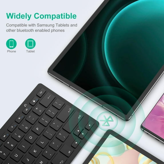 RREGER-Bluetooth Keyboard for Samsung Galaxy Tab A9 Plus/S11/S10 FE/S9 ...