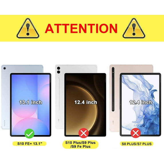 RREGER-Case for Samsung Galaxy Tab S10 Fe Plus 2025 13.1" Multi-Angle ...