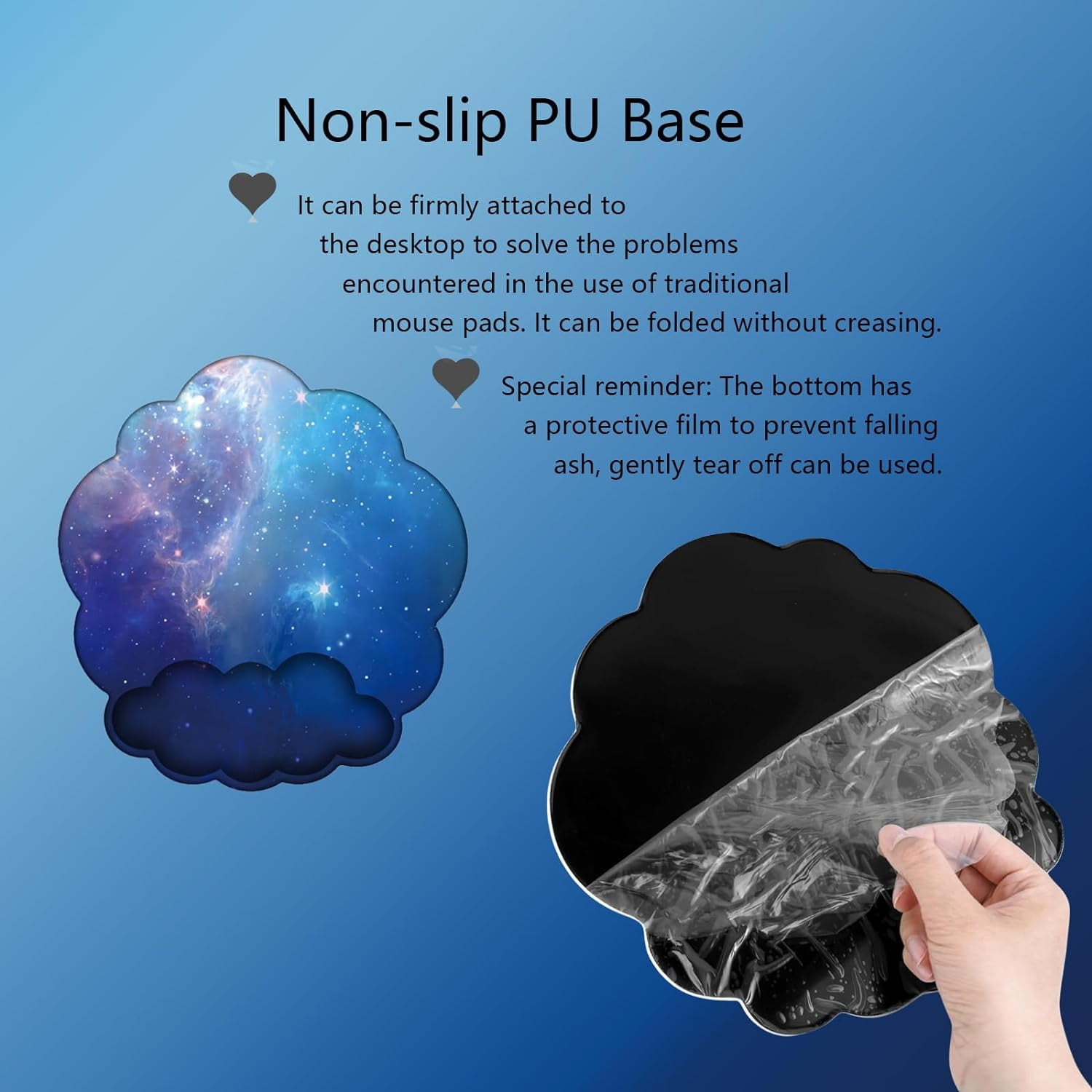 RREGER-Cloud Wrist Rest Keyboard Galaxy Mouse Pad with Wrist Rest ...