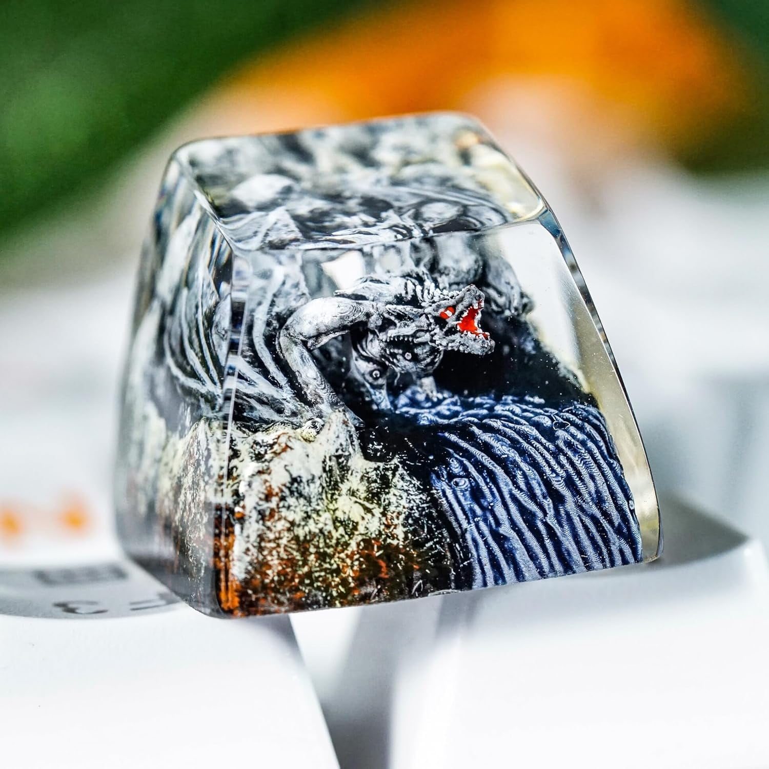 RREGER-Cool Fantasy Dragon Artisan Keycap R1 SA Profile Custom Fantasy ...