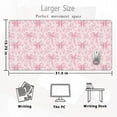 RREGER-Coquette Pink Floral Large Mouse Pad 31.5x15.7inch, Trendy Girly ...
