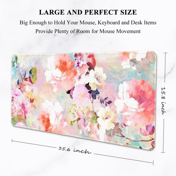 RREGER-Desk Pad, XXL Large Mouse Extended Gaming Mousepad, Cute Mat for ...