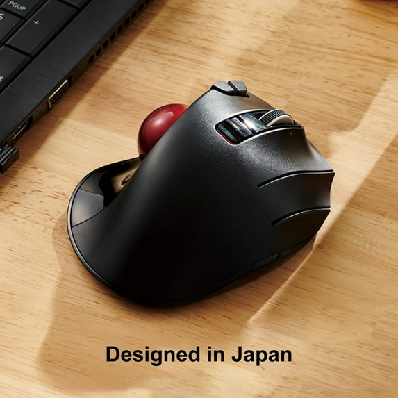 RREGER-EX-G Trackball Mouse, 2.4GHz USB Wireless, Ergonomic Design ...