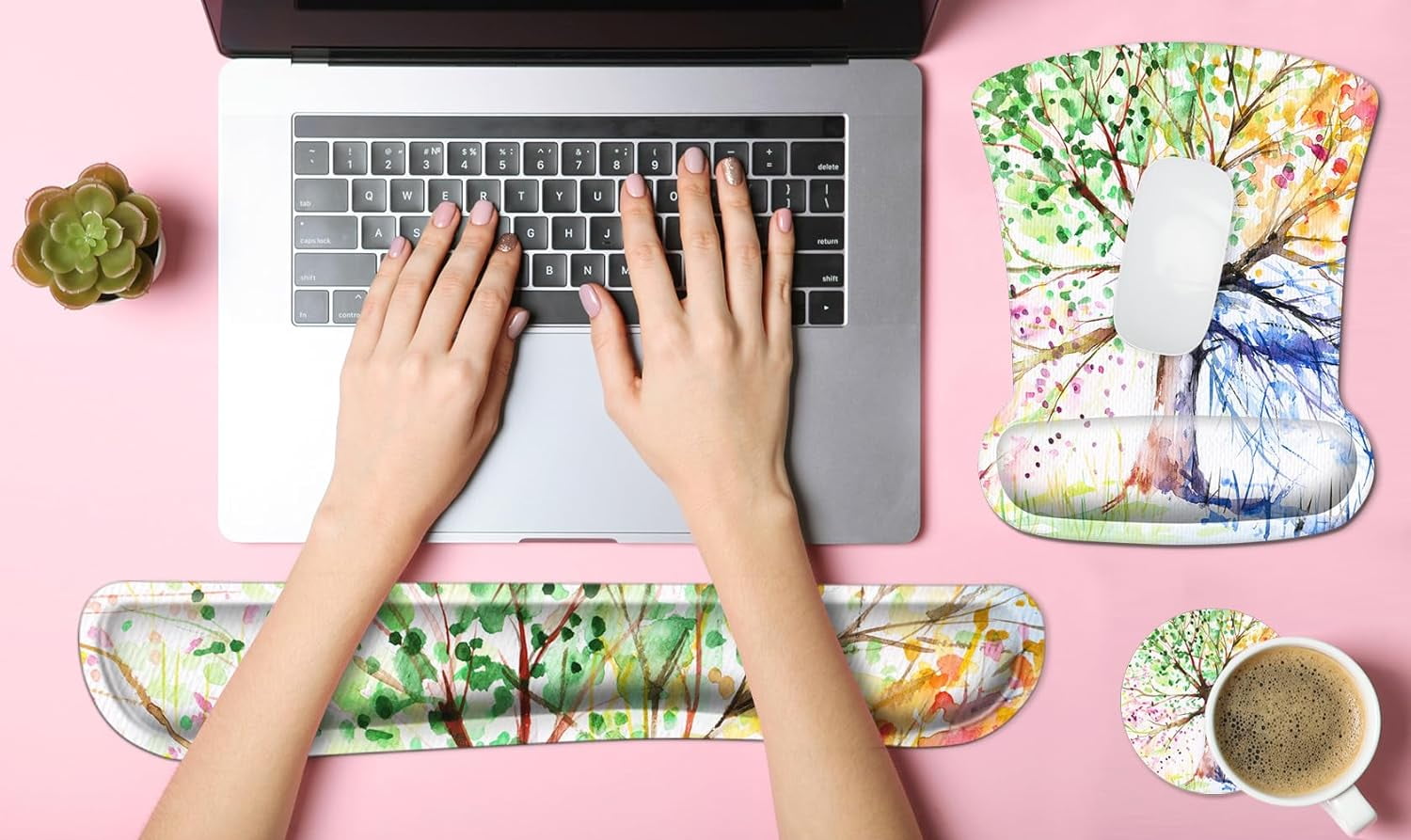 RREGER-Ergonomic Mouse Pad with Wrist Rest Support and Keyboard Wrist ...