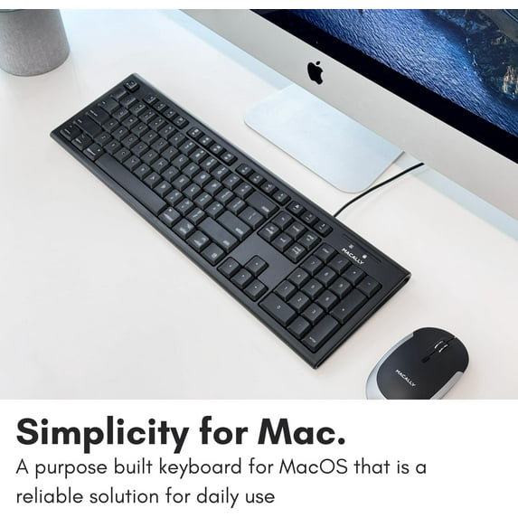 RREGER-Full Size Wired Mac Keyboard - Compatible with All Macs with USB ...