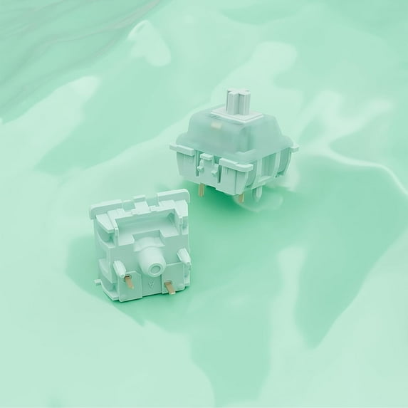 RREGER-Gateron Mint Switches for Gaming Mechanical Keyboard,5 Pin 55gf ...