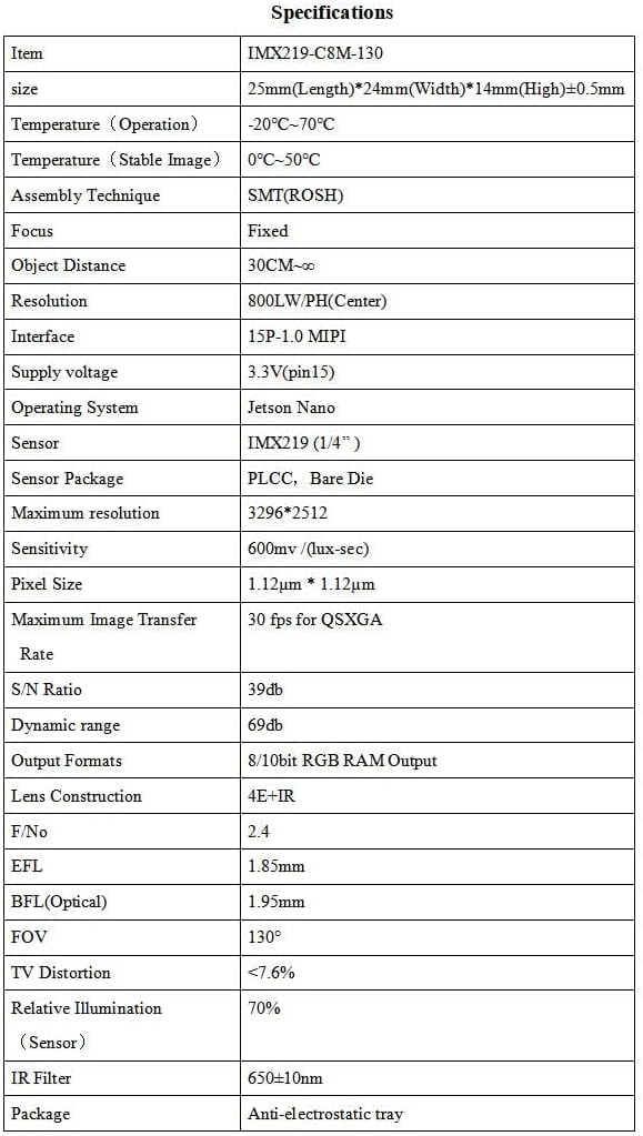RREGER-IMX219 8MP USB Camera Module for Jetson Nano 30fps Mini Camera ...