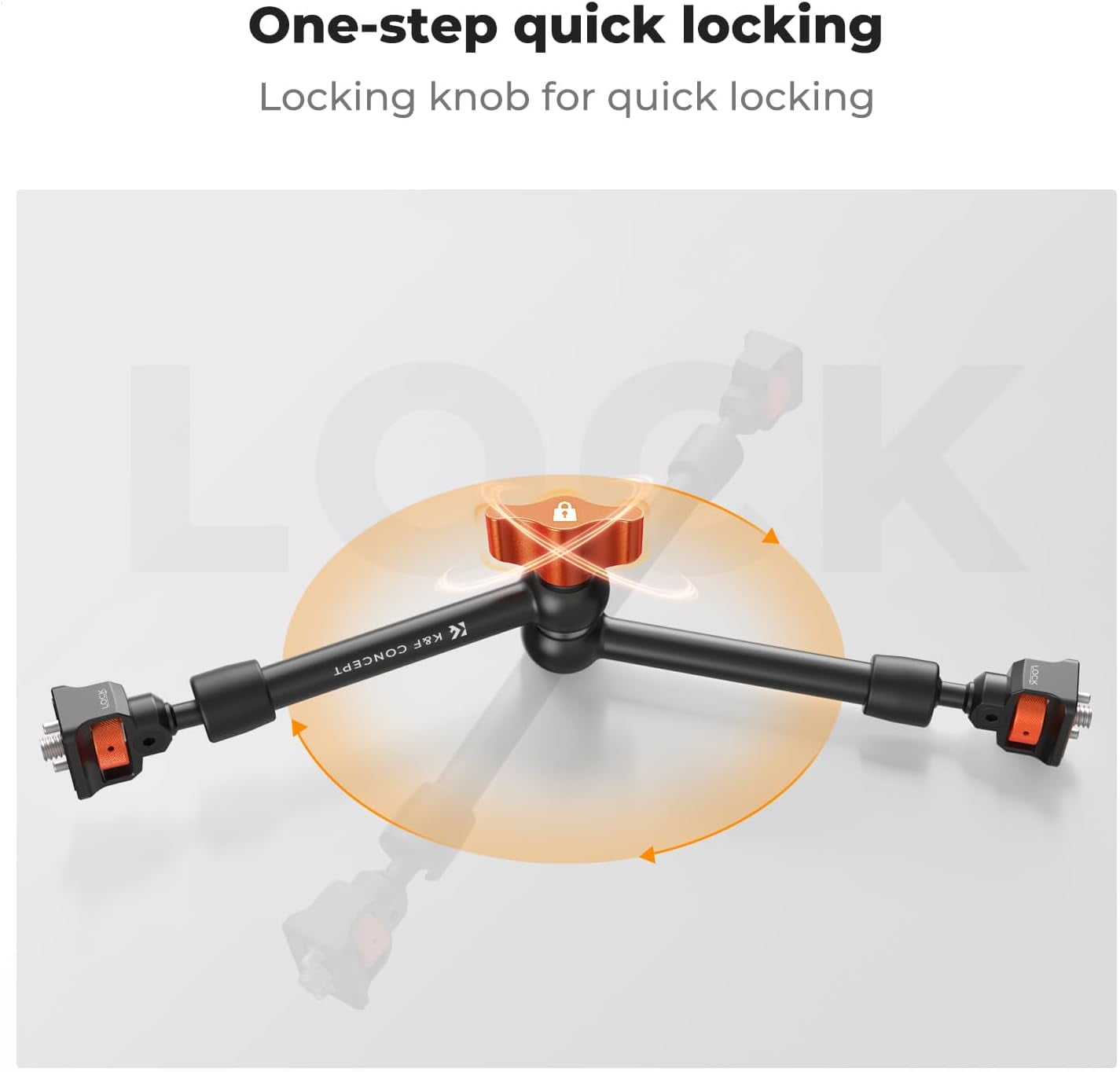 RREGER-K&F CONCEPT 11" Magic Arm 1/4" Screw 360° Ball Heads ...