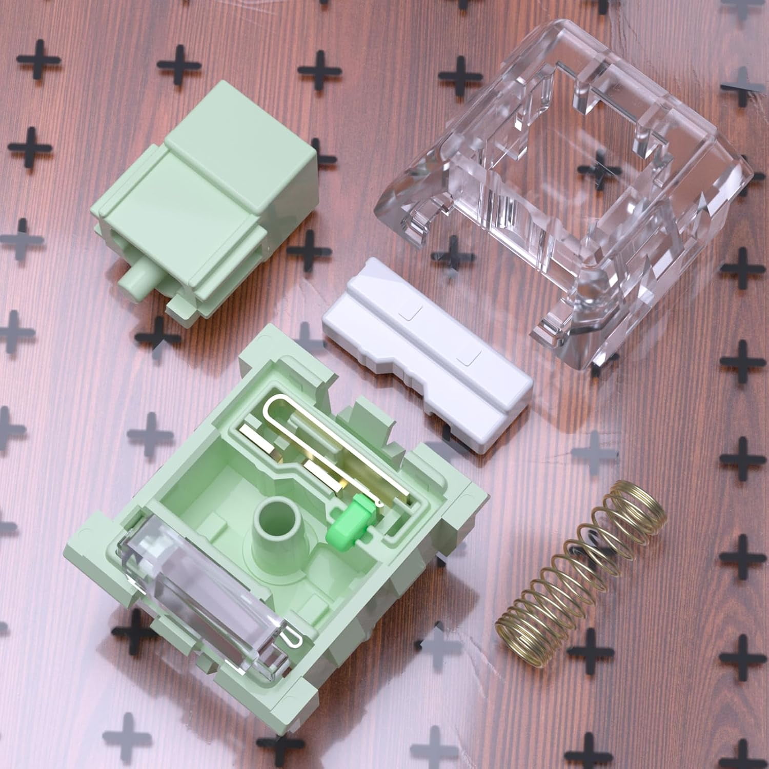RREGER-Kailh Box Bamboo Switches,3-Pin 55gf RGB SMD Dustproof ...