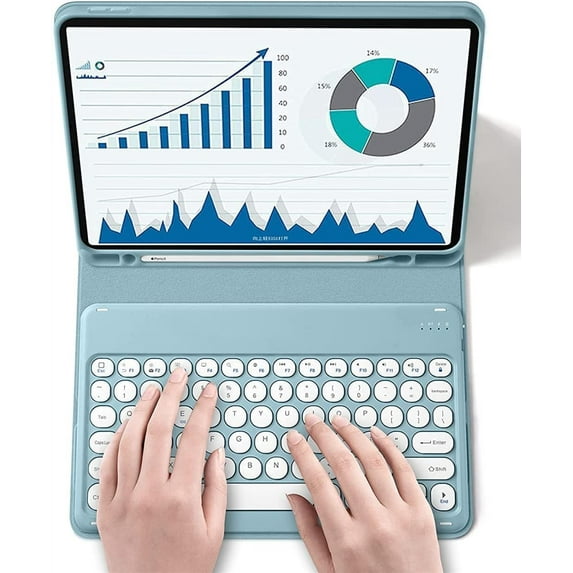 RREGER-Keyboard Case for Galaxy Tab A11 Plus 2025/ Tab A9 Plus 2023 11 ...