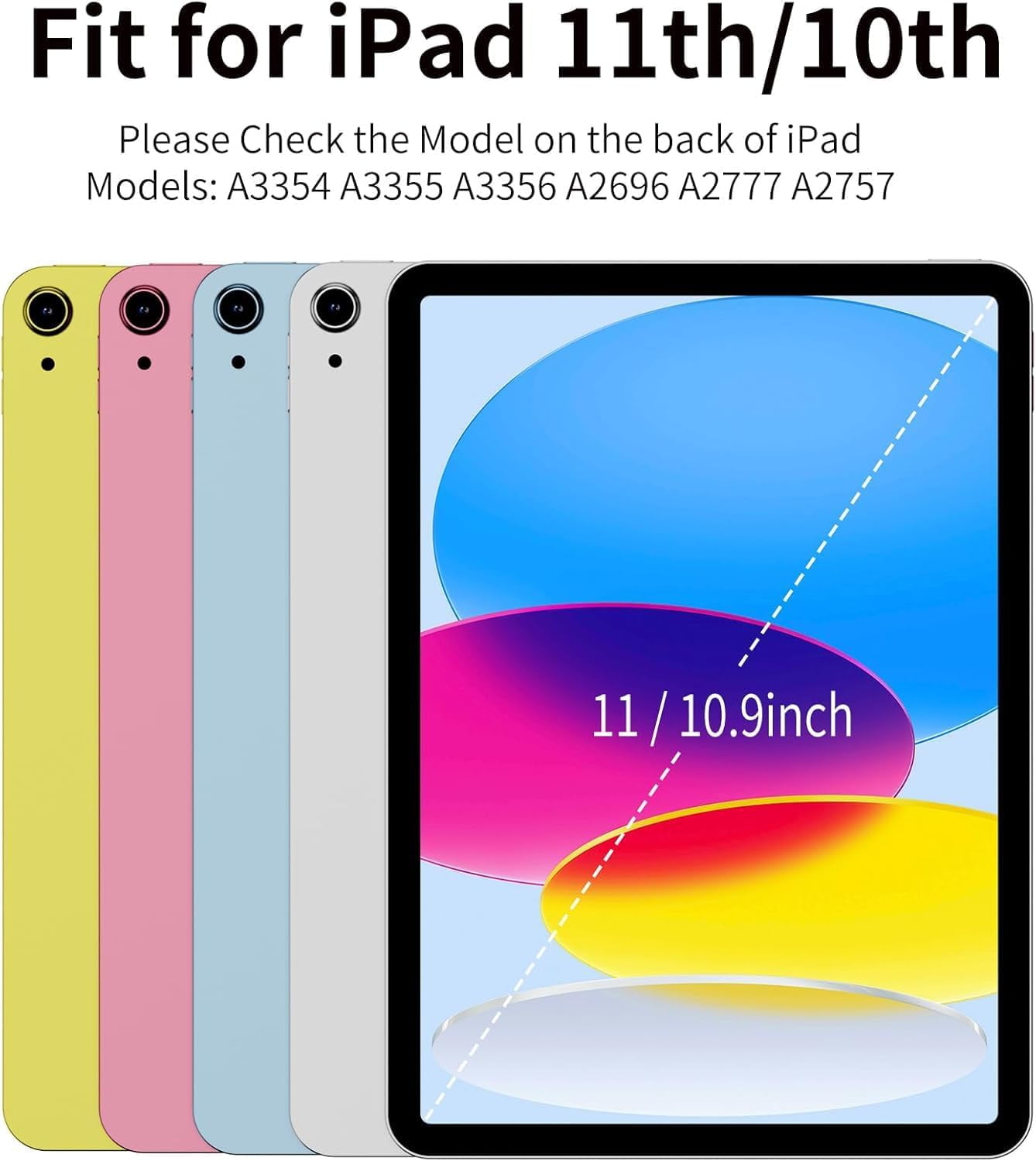 RREGER-Keyboard Case for iPad (A16) 11th Generation 11-inch 2025 & iPad ...