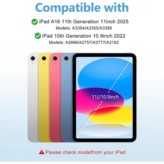 RREGER-Keyboard case for iPad A16 11th 10th Generation 11/10.9 inch ...