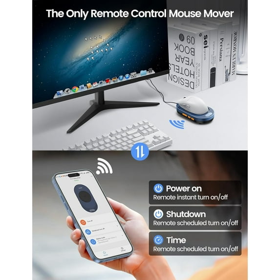 RREGER-M4 Utra Mouse Mover with APP, Undetectable Mouse Jiggler Device ...