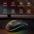 RREGER-M719 Antonium RGB Gaming Mouse, 10,000 DPI Optical Wired Gamer ...