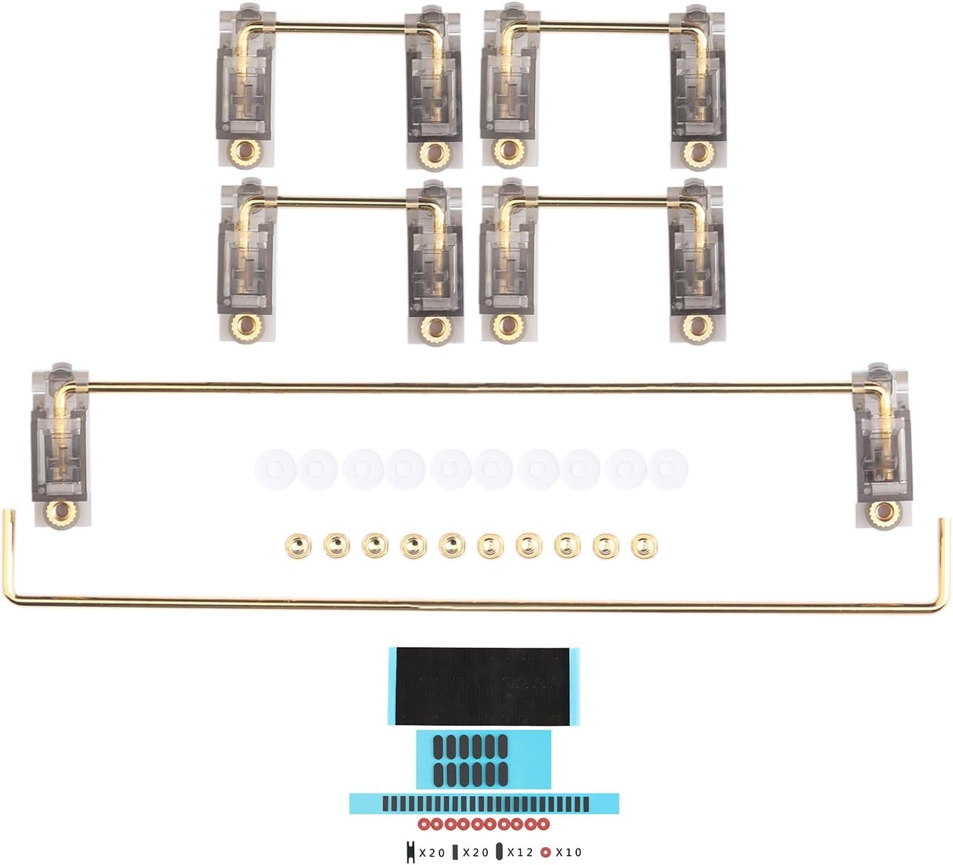 RREGER-Mechanical Keyboard Stabilizers PCB Mount Screw in Stabilizers ...