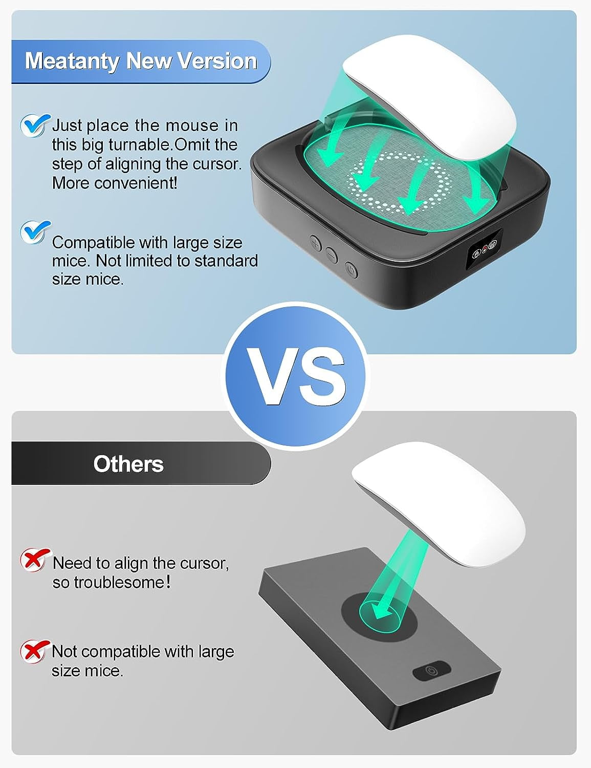 RREGER-Mouse Jiggler with Adapter, Silent Undetectable Mouse Mover ...