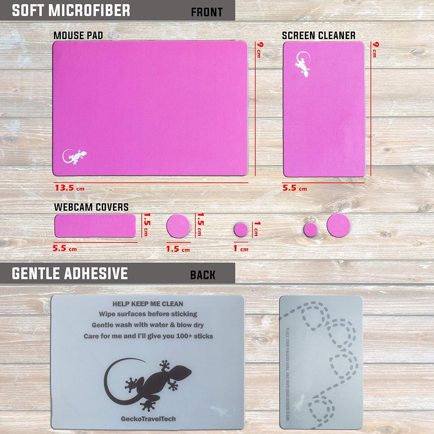 RREGER-Mouse Pad Adhesive Bottom - Sticks to Any Surface - Portable ...