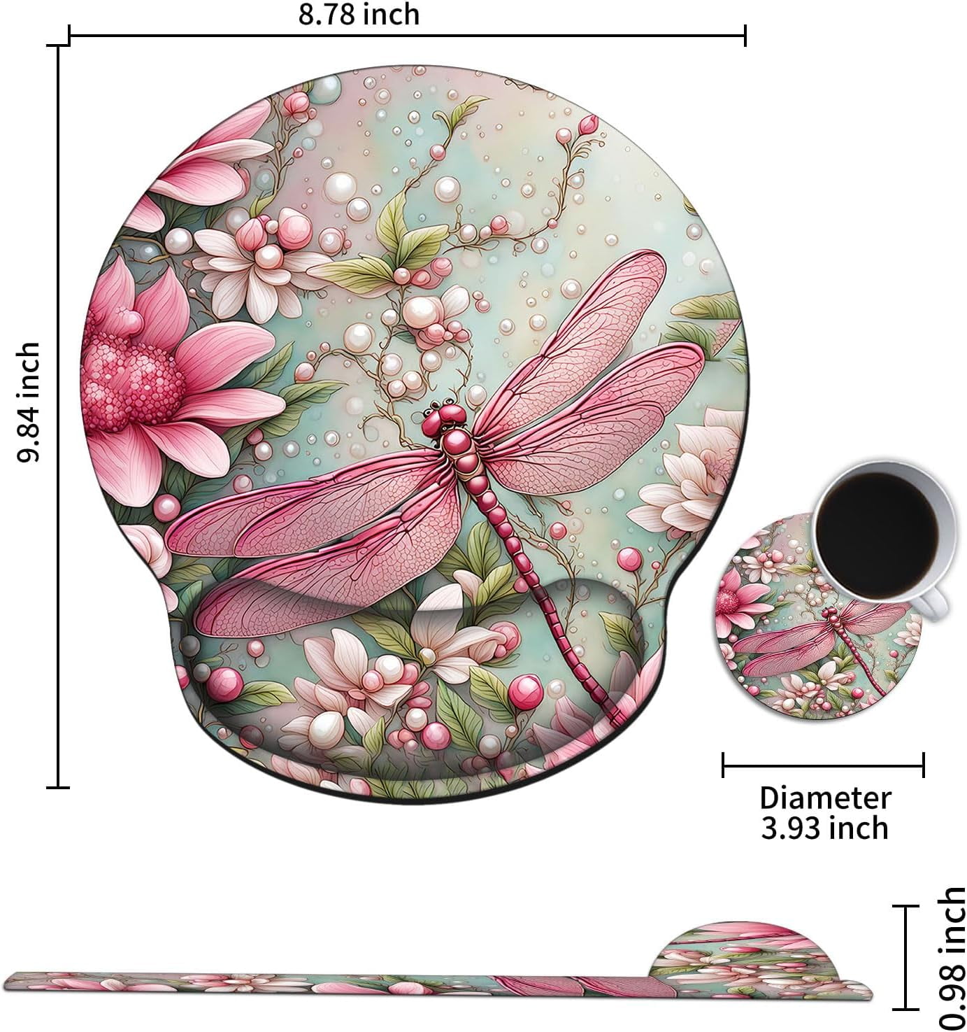 RREGER-Mouse Pad with Wrist Support Gel, Ergonomic Mouse Pad with ...
