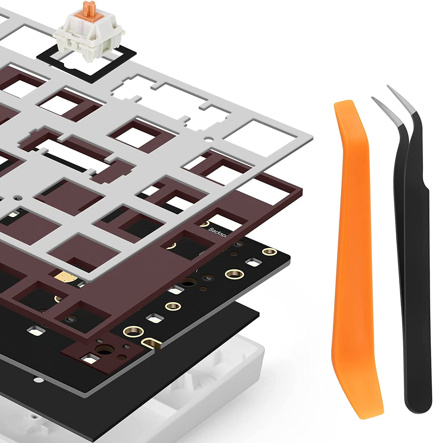 RREGER-Poron PCB Foam 87 Layout Switch Pads 120Pcs and Sound Dampeners ...