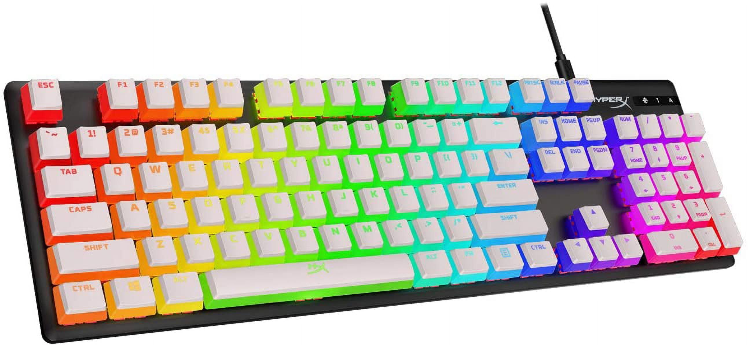 RREGER-Pudding Keycaps - Double Shot PBT Keycap Set with Translucent ...