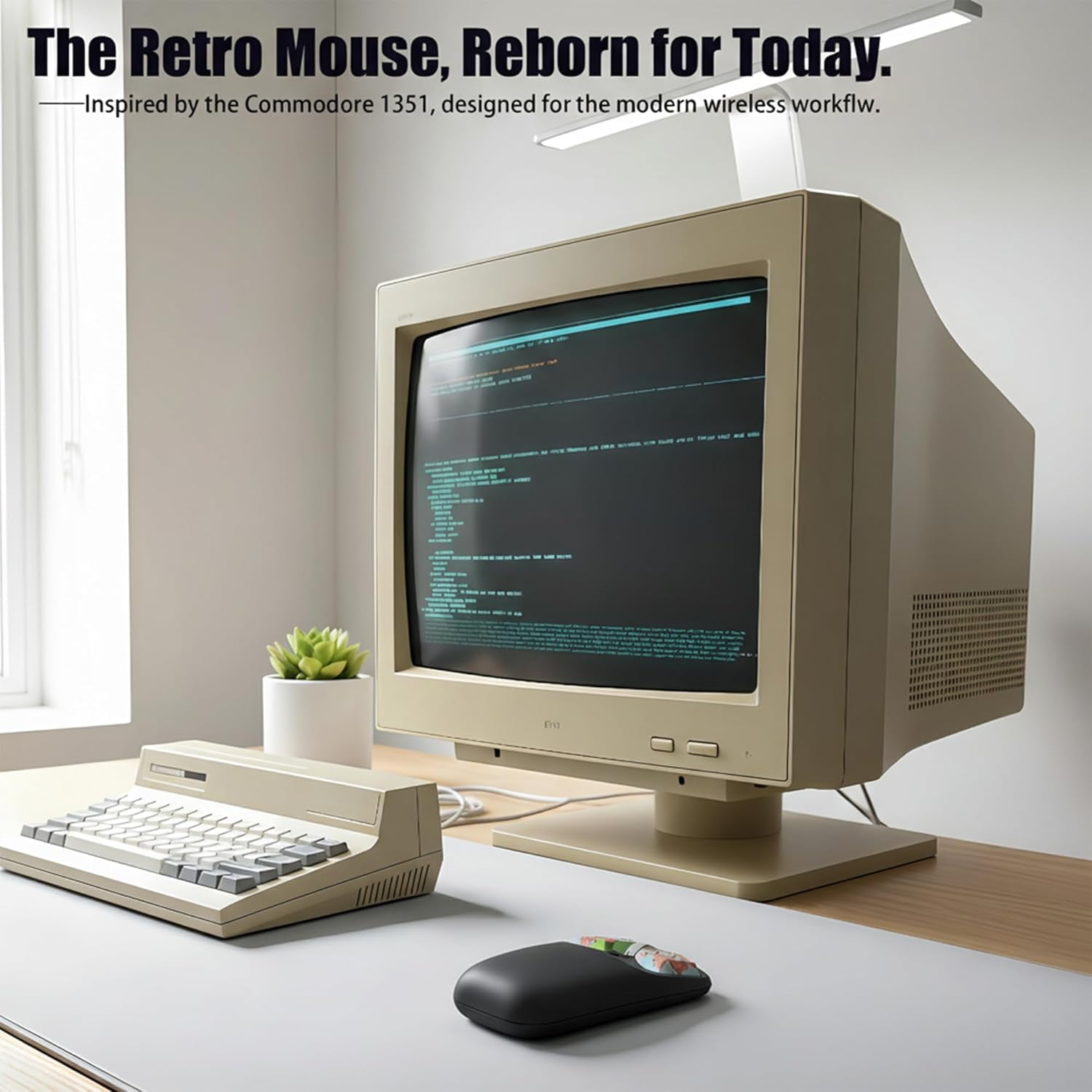 RREGER-Retro Mouse 2.4G & Bluetooth Mouses Connectivity, Lightweight ...