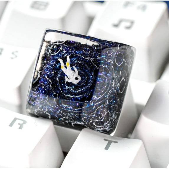 RREGER-Space Astronaut SA Profile Blue Galaxy Explorer Keycap Astronaut ...